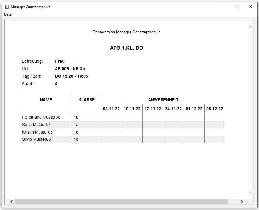 SCREEN-SHOTS - Manager Ganztagsschule